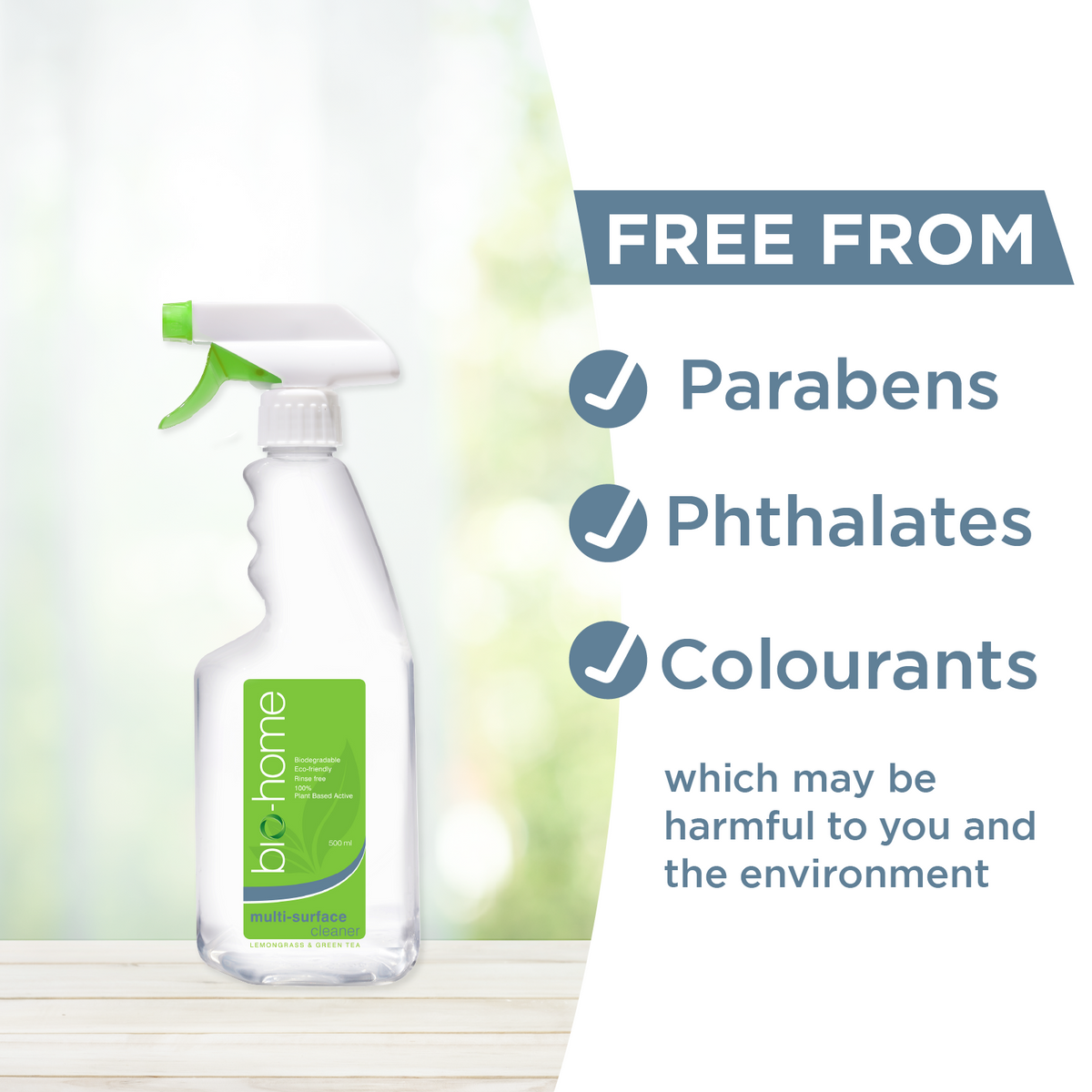 bio-home Multi-surface Cleaner - Lemongrass & Green Tea | Grocery Owl