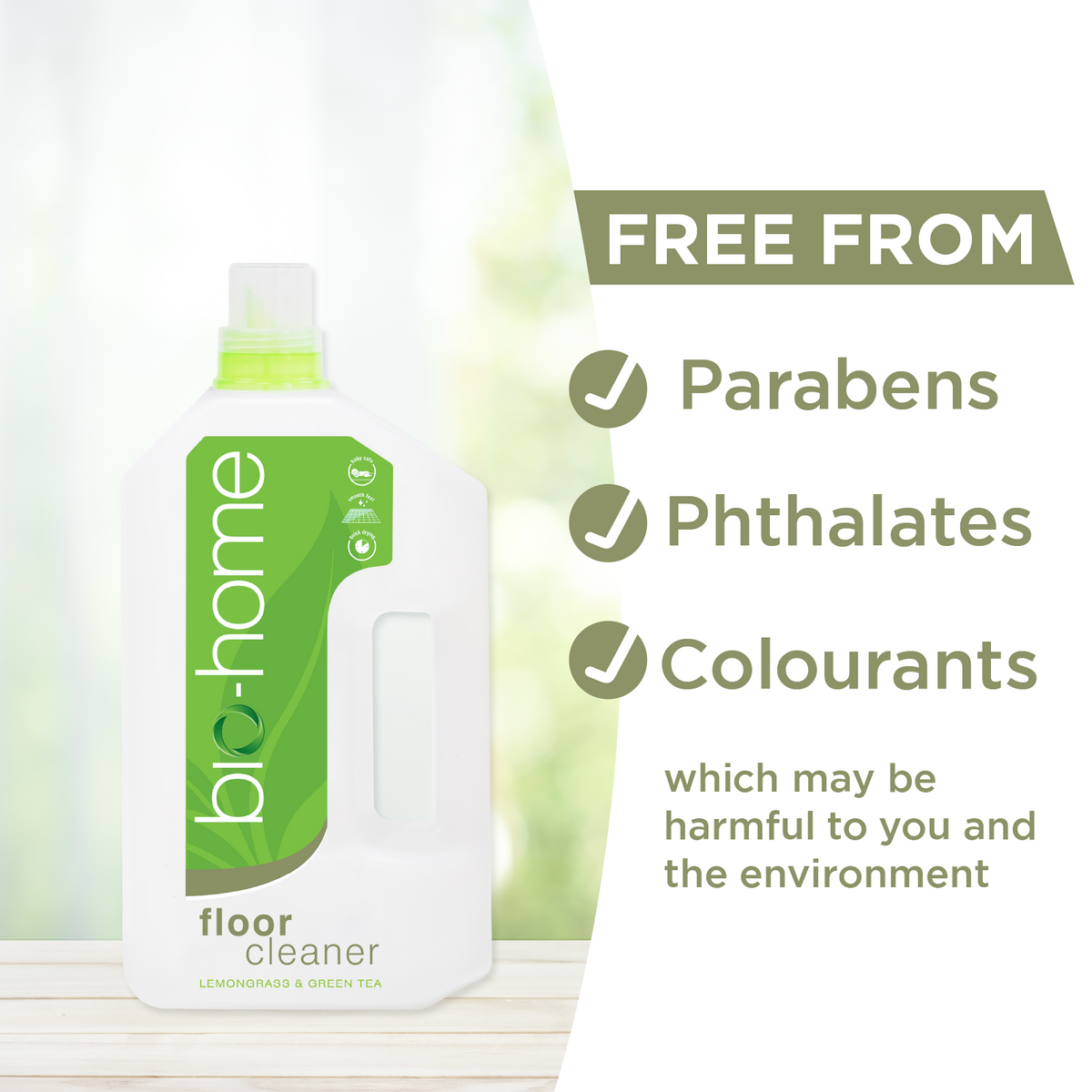 bio home Floor Cleaner - Lemongrass And Green Tea, 1.5Ltr | Grocery Owl ...