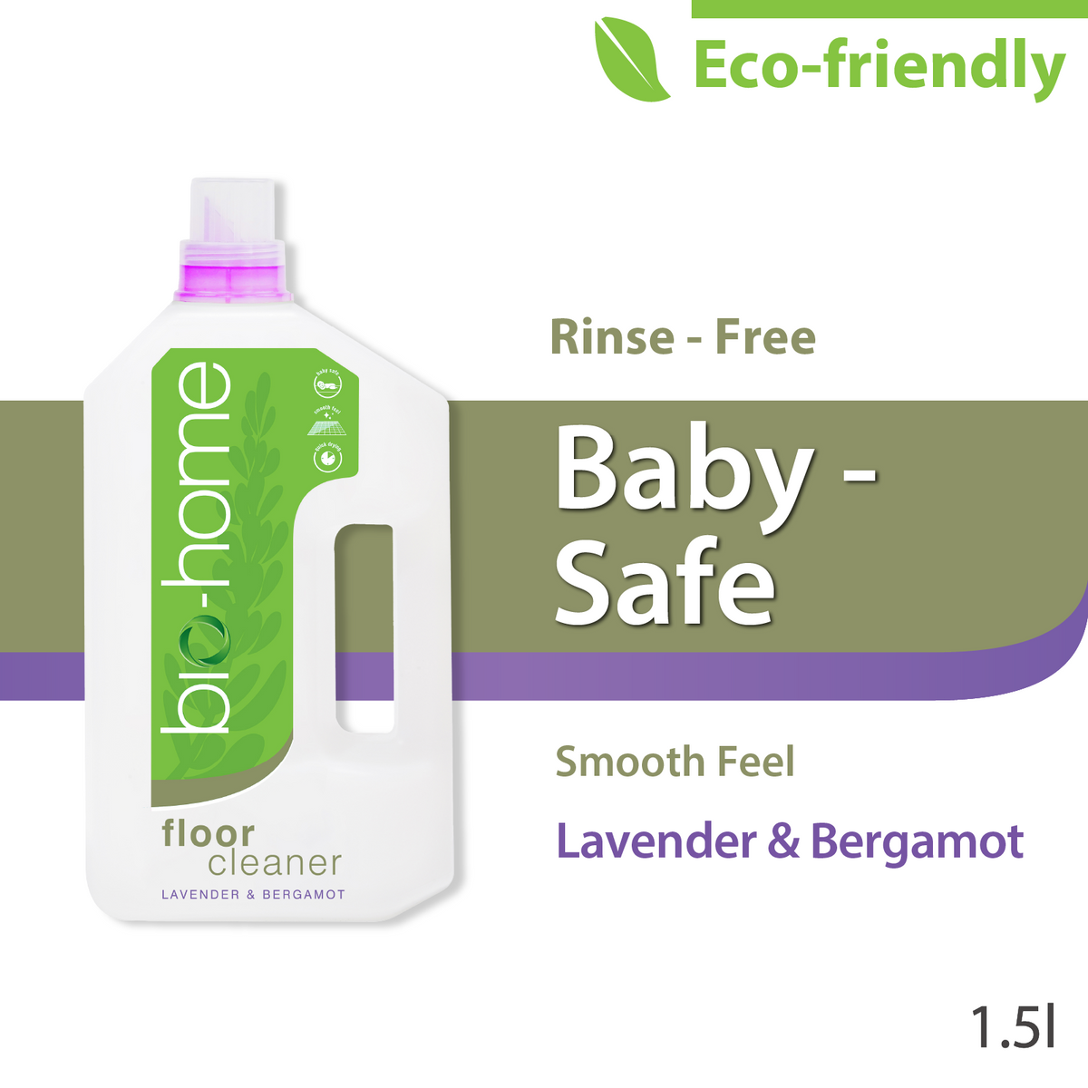 bio-home Floor Cleaner - Lavender & Bergamot, 1.5Ltr x 6 btl | Grocery Owl
