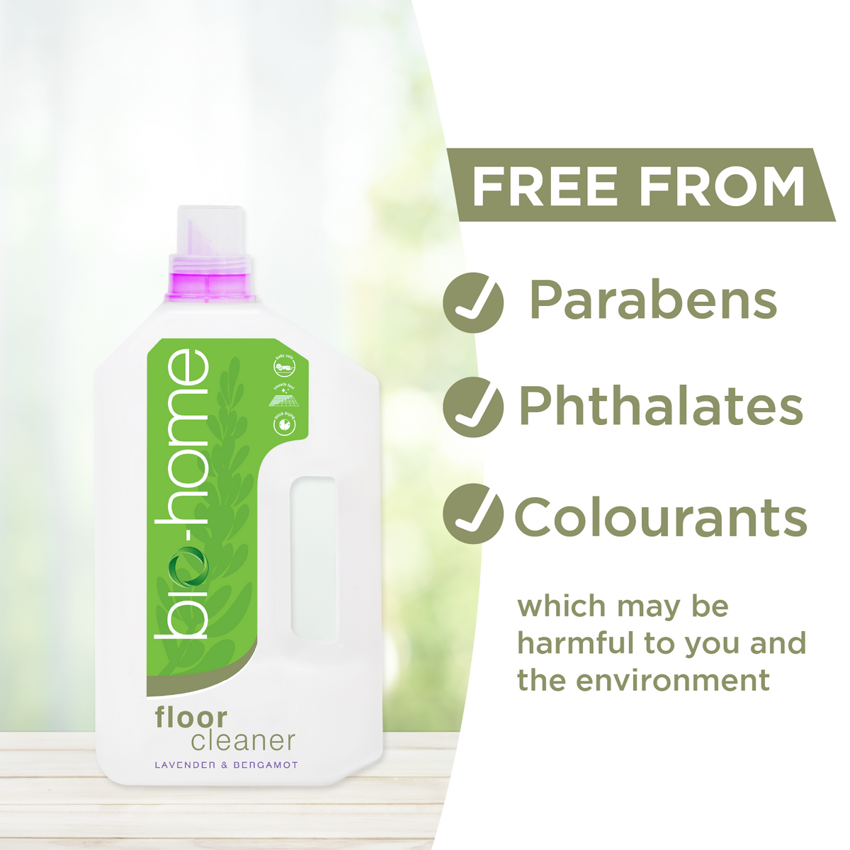 bio-home Floor Cleaner - Lavender & Bergamot, 1.5Ltr x 6 btl | Grocery Owl