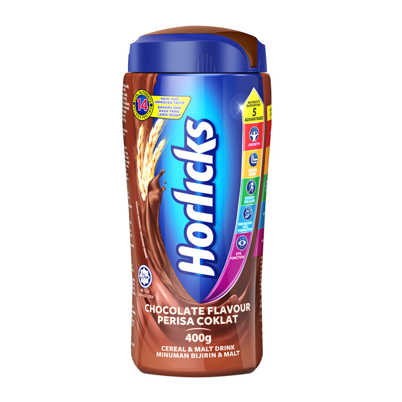 Horlicks 3 in 1 Instant Malted Drink - Chocolate 400g – Grocery Owl