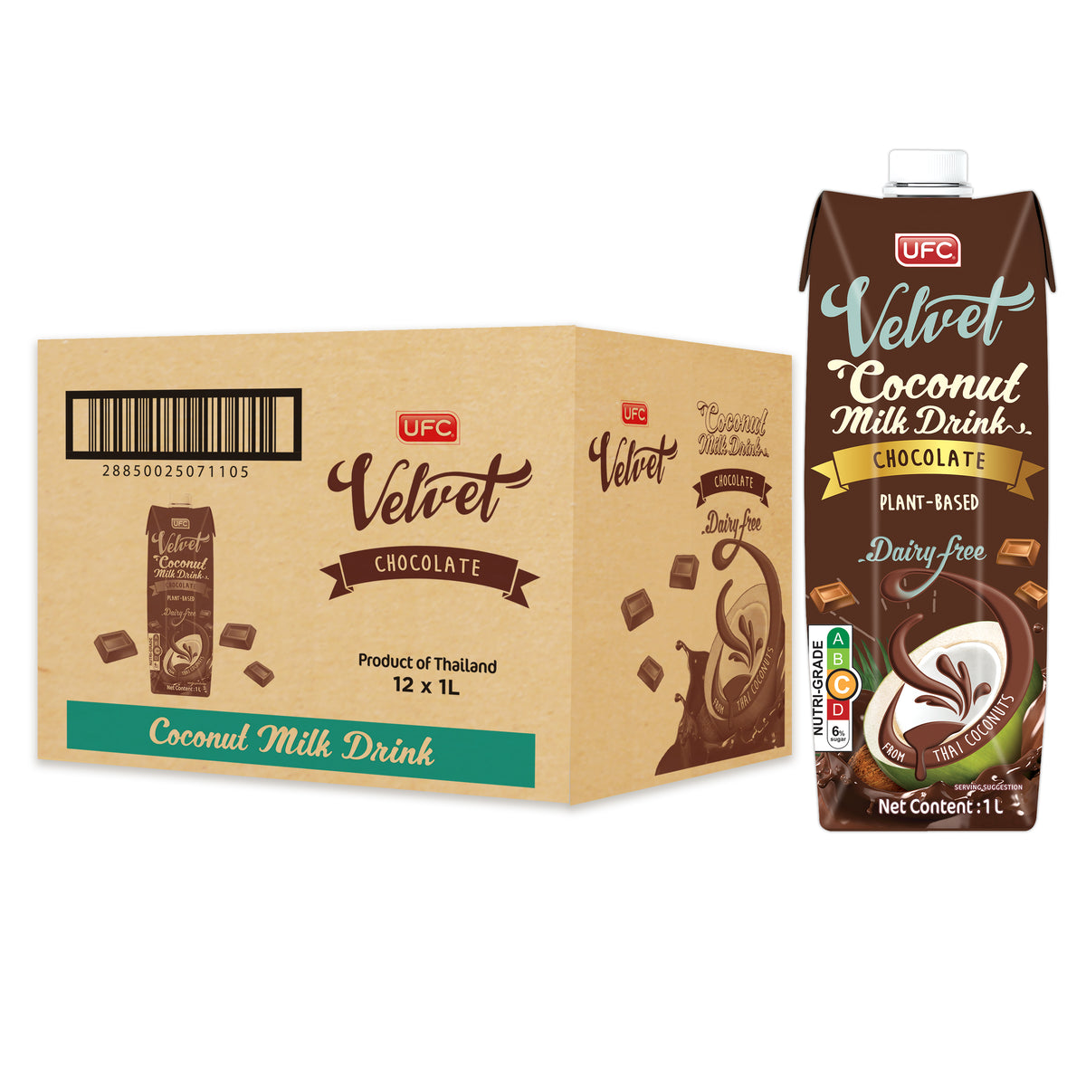 UFC Velvet Coconut Milk - Chocolate 1 Ltr x 12 Packs (Carton) – Grocery Owl