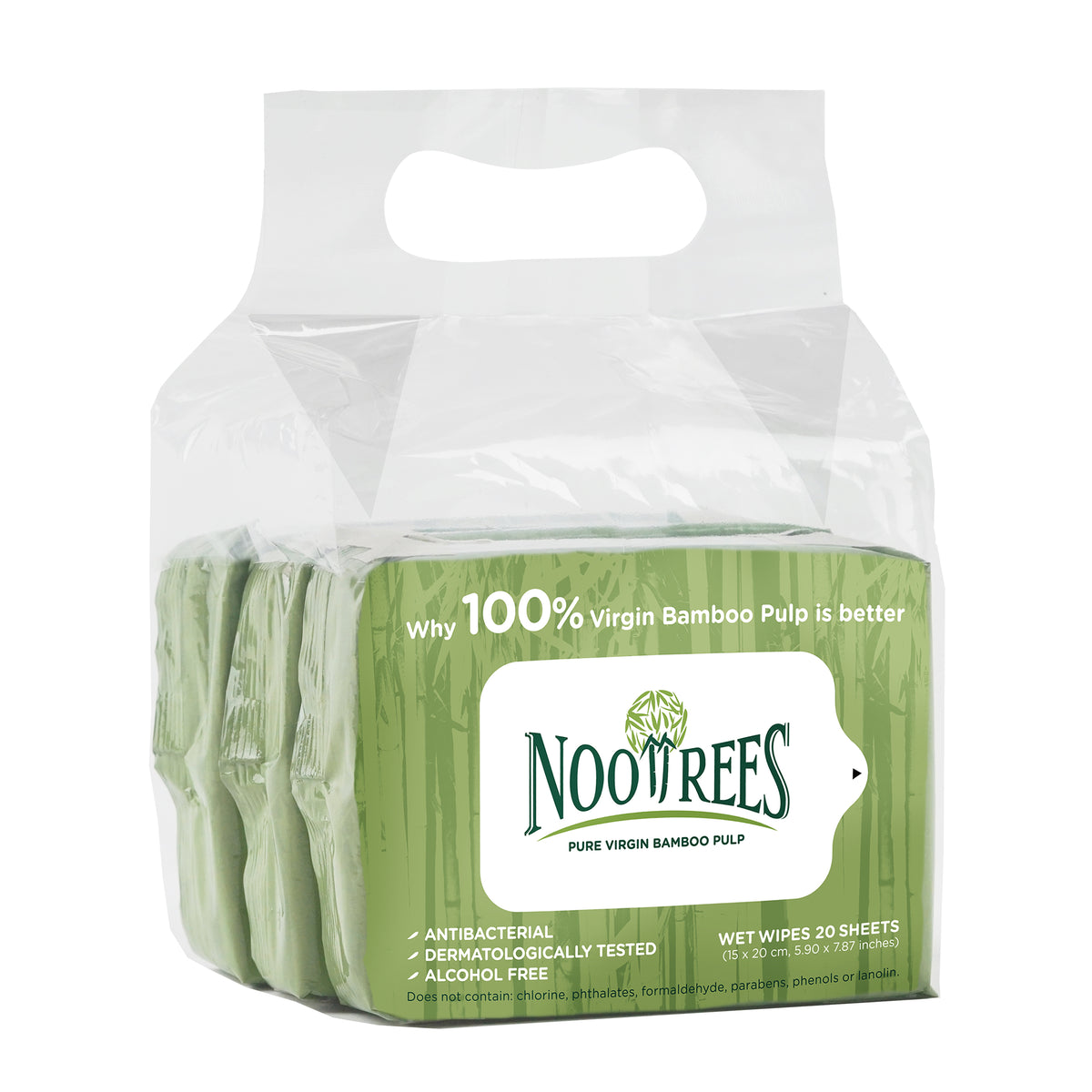 NooTrees Wet Wipes (3 Packs x 20 Sheets) – Grocery Owl
