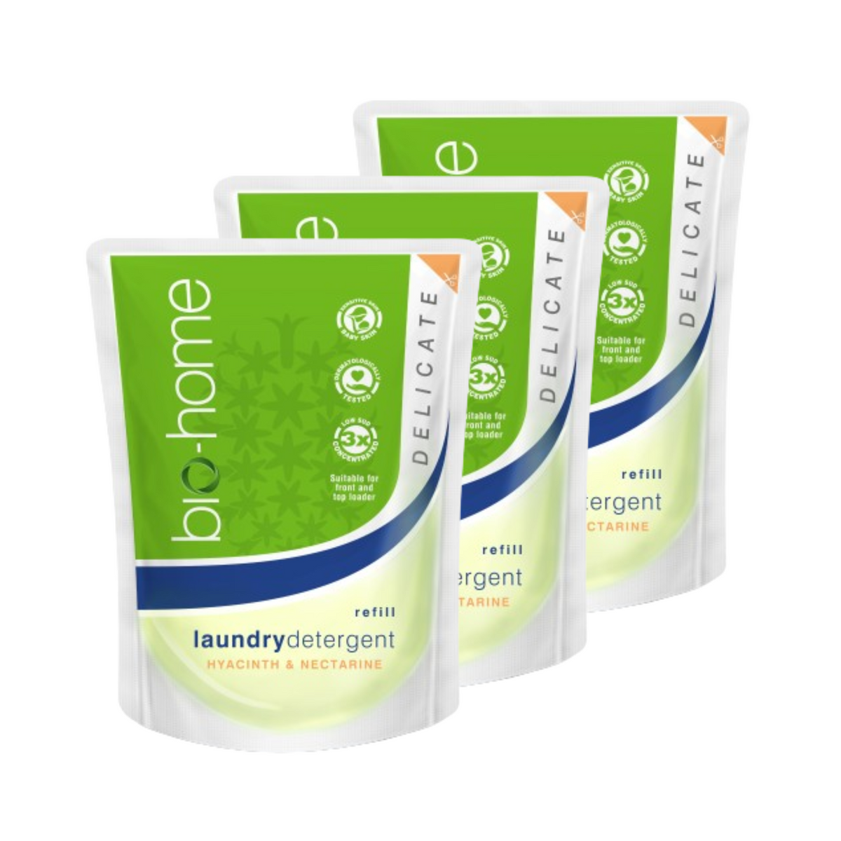 bio-home Liquid Laundry Detergent (Delicate), Refill Pack - Hyacinth ...