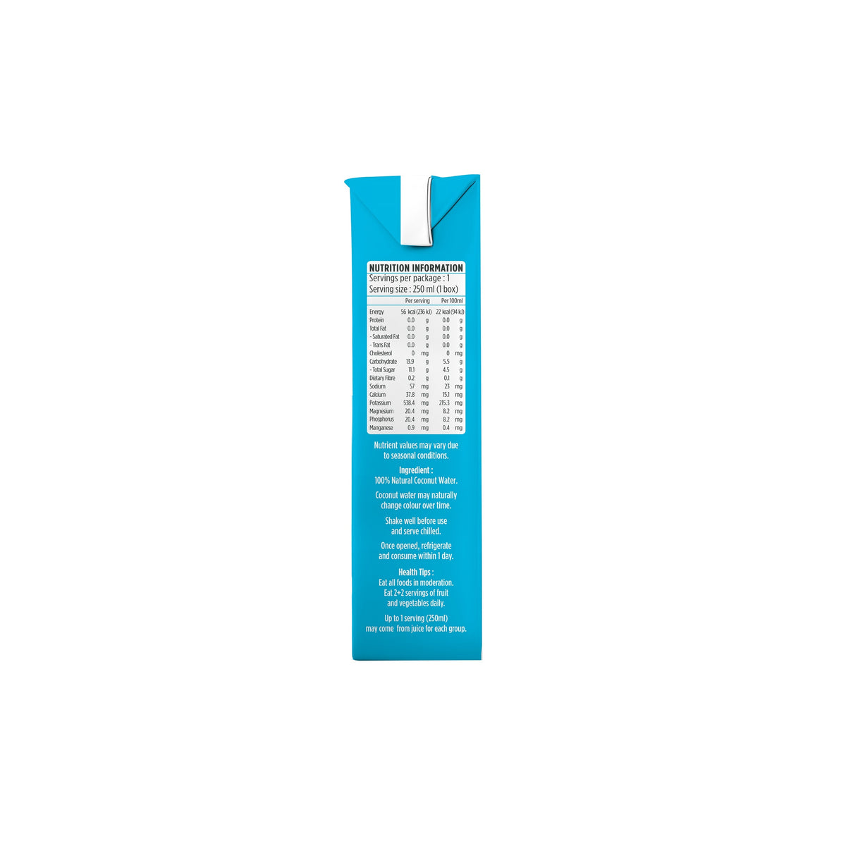 UFC Refresh Coconut Water 250ml x 6 packs | Grocery Owl Singapore