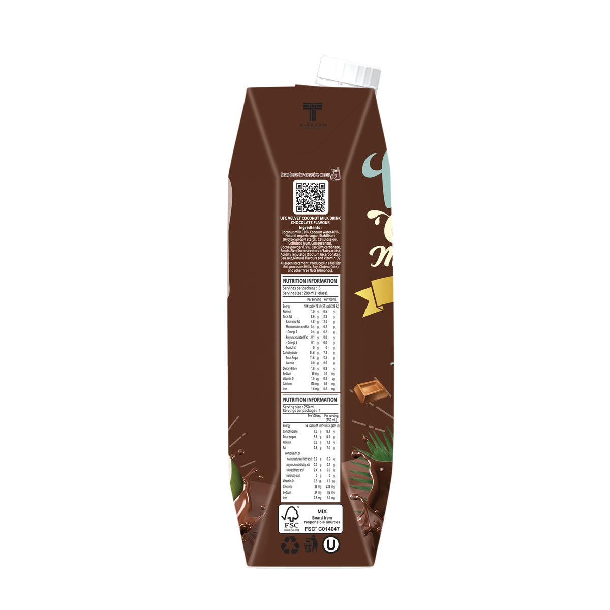 UFC Velvet Coconut Milk - Chocolate 1 Ltr – Grocery Owl