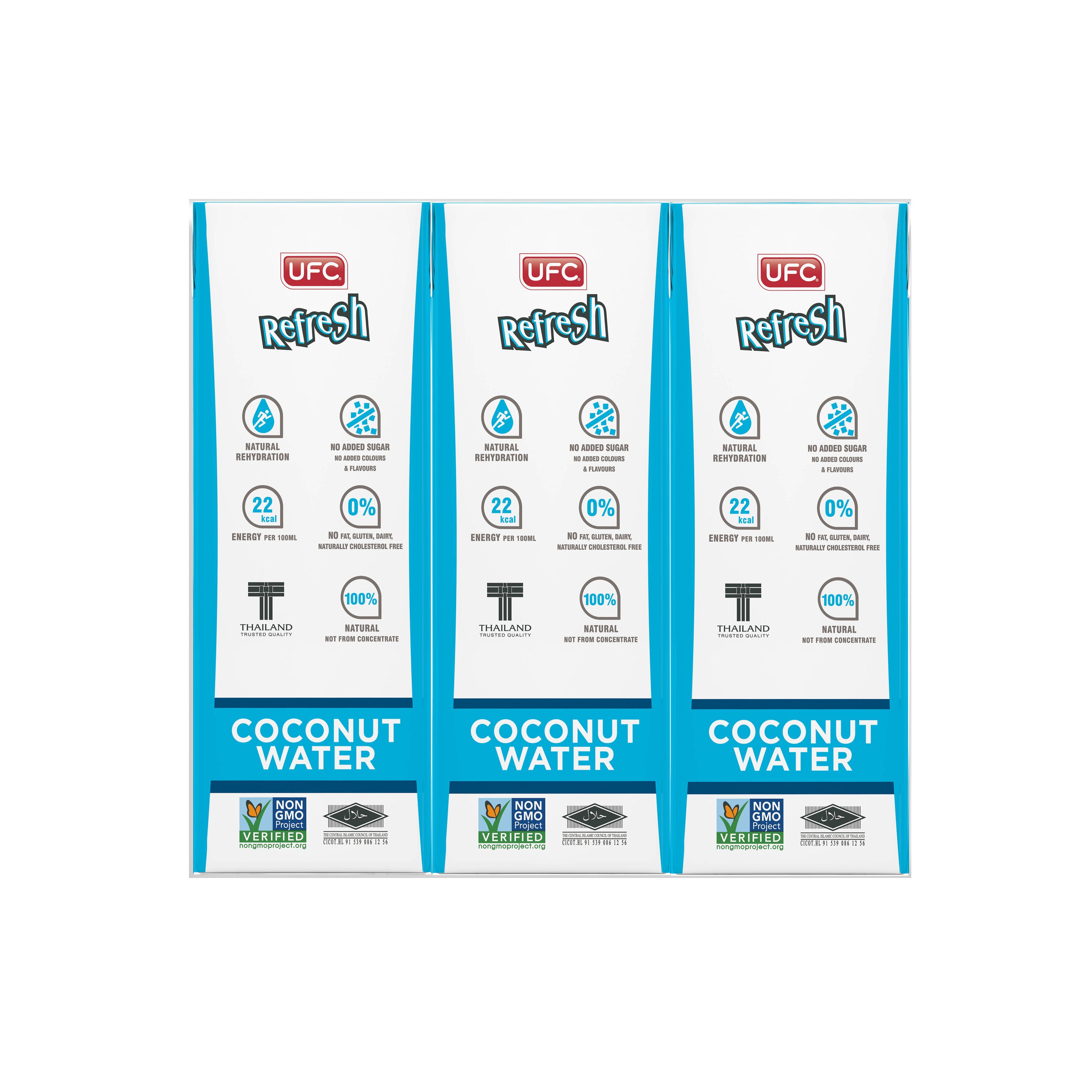 UFC Refresh Coconut Water 250ml x 6 packs | Grocery Owl Singapore