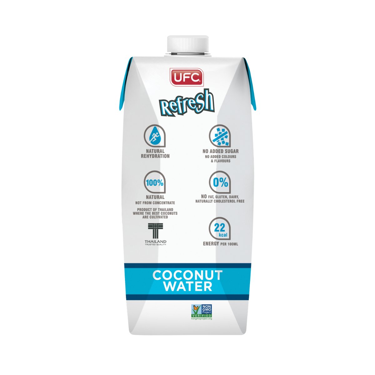 UFC Refresh Coconut Water - 500ml x 4 packs | Grocery Owl Singapore
